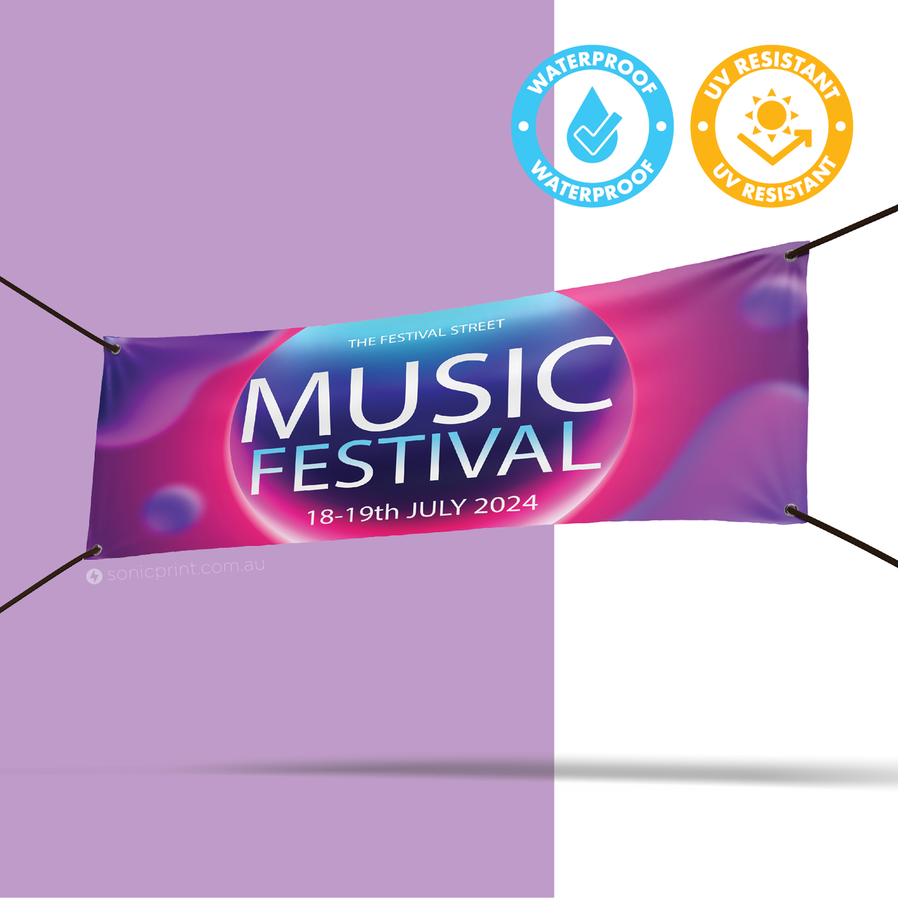 Outdoor Banner | Sonic Print | Outdoor PVC Banner | Fence Mesh Banner ...