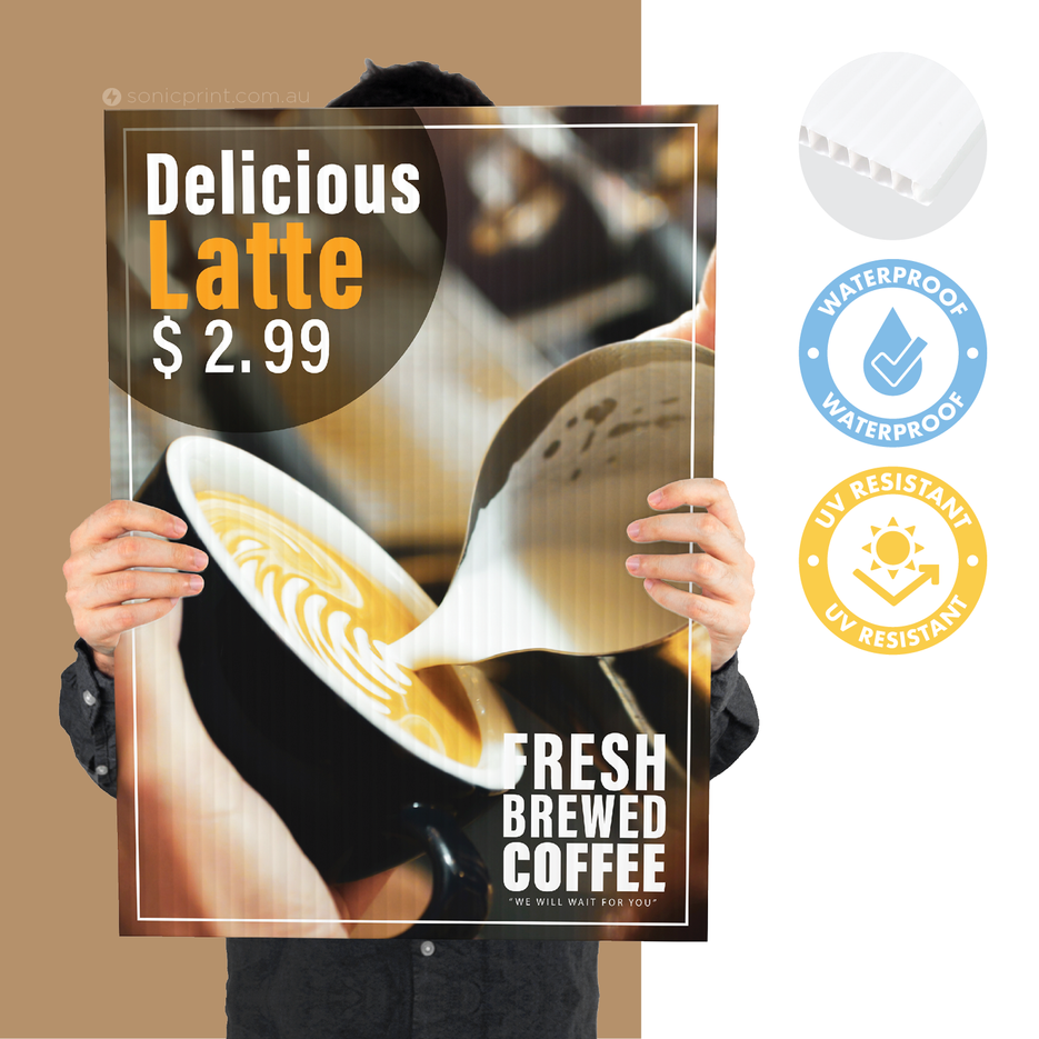 Corflute Sign Printing | Custom Corflute Sign Board | Sonic Print ...