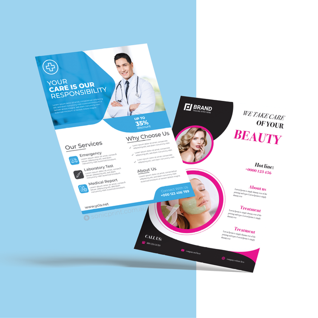 Custom Flyer Printing | Professional Brochure Printing | Sonic Print ...